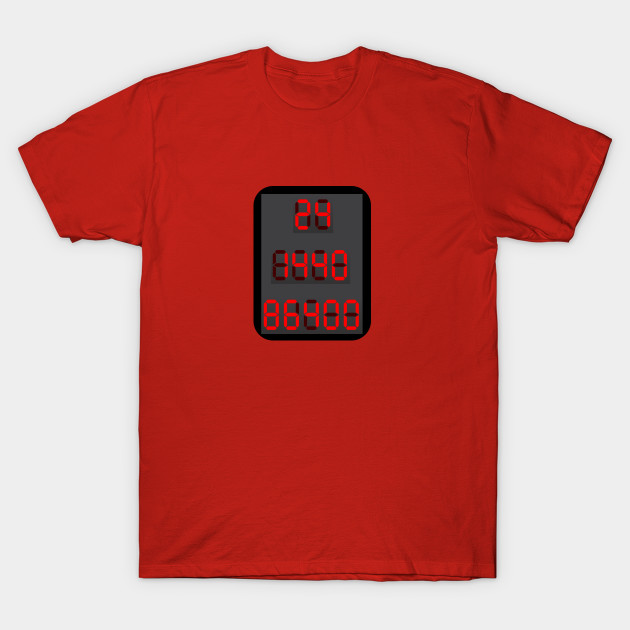1 DAY 24 hours 1440 minutes 86400 seconds Years T Shirt 1-day-24-hours-1440-minutes-86400-seconds-years-t-shirt